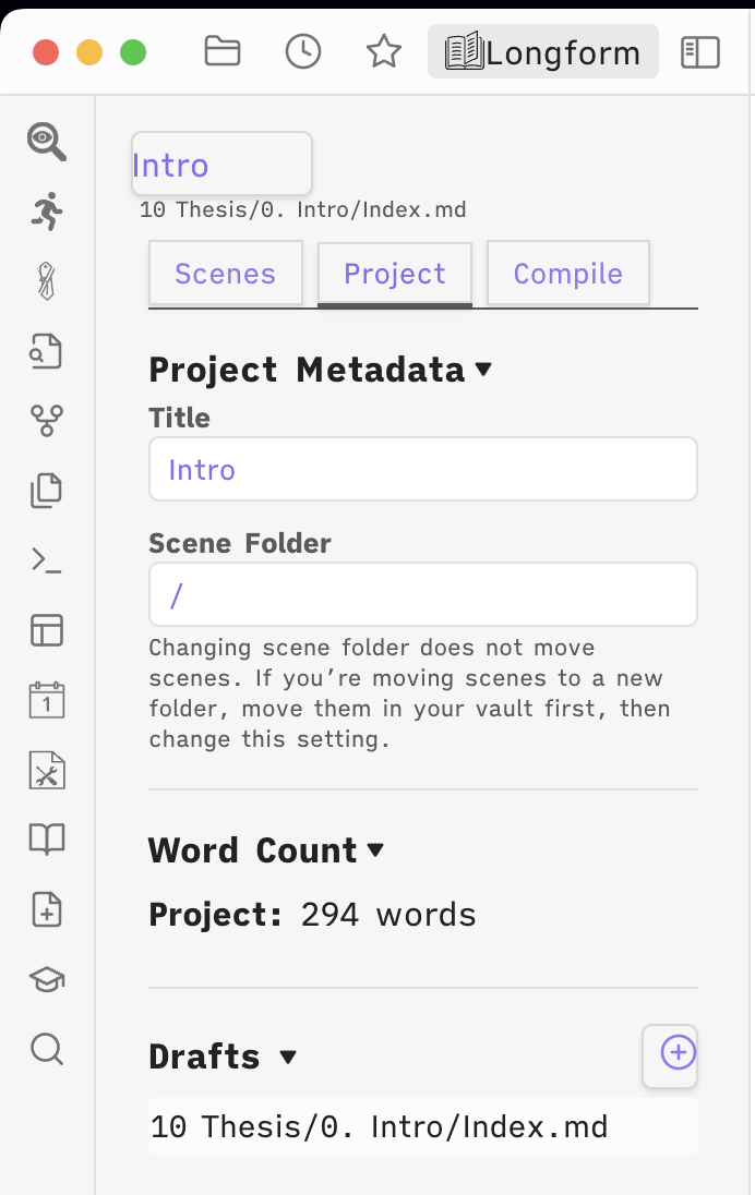 [UI-CSS] Longform sidebar looking bad in the Obsidian 0.16 · Issue #104 · kevboh/longform · GitHub