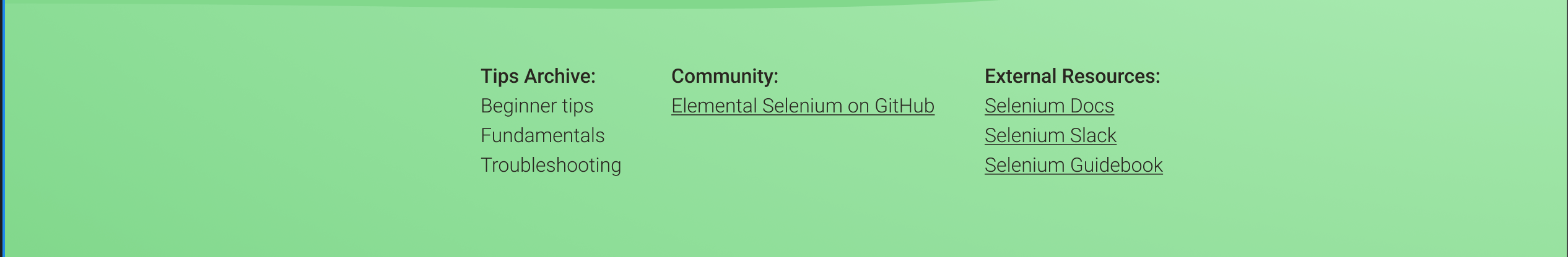 [Dev] Create footer · Issue #380 · saucelabs/elemental-next · GitHub