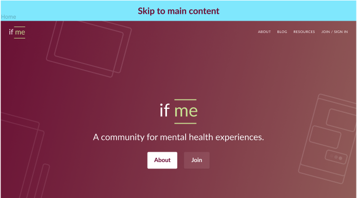 Skip to main content link · Issue #1703 · ifmeorg/ifme · GitHub
