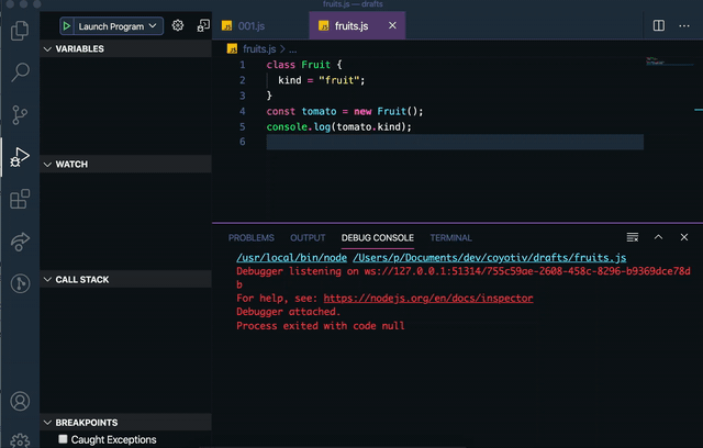 Erratic behavior in Node.js debugger when a class has a public class field · Issue #104269 ...