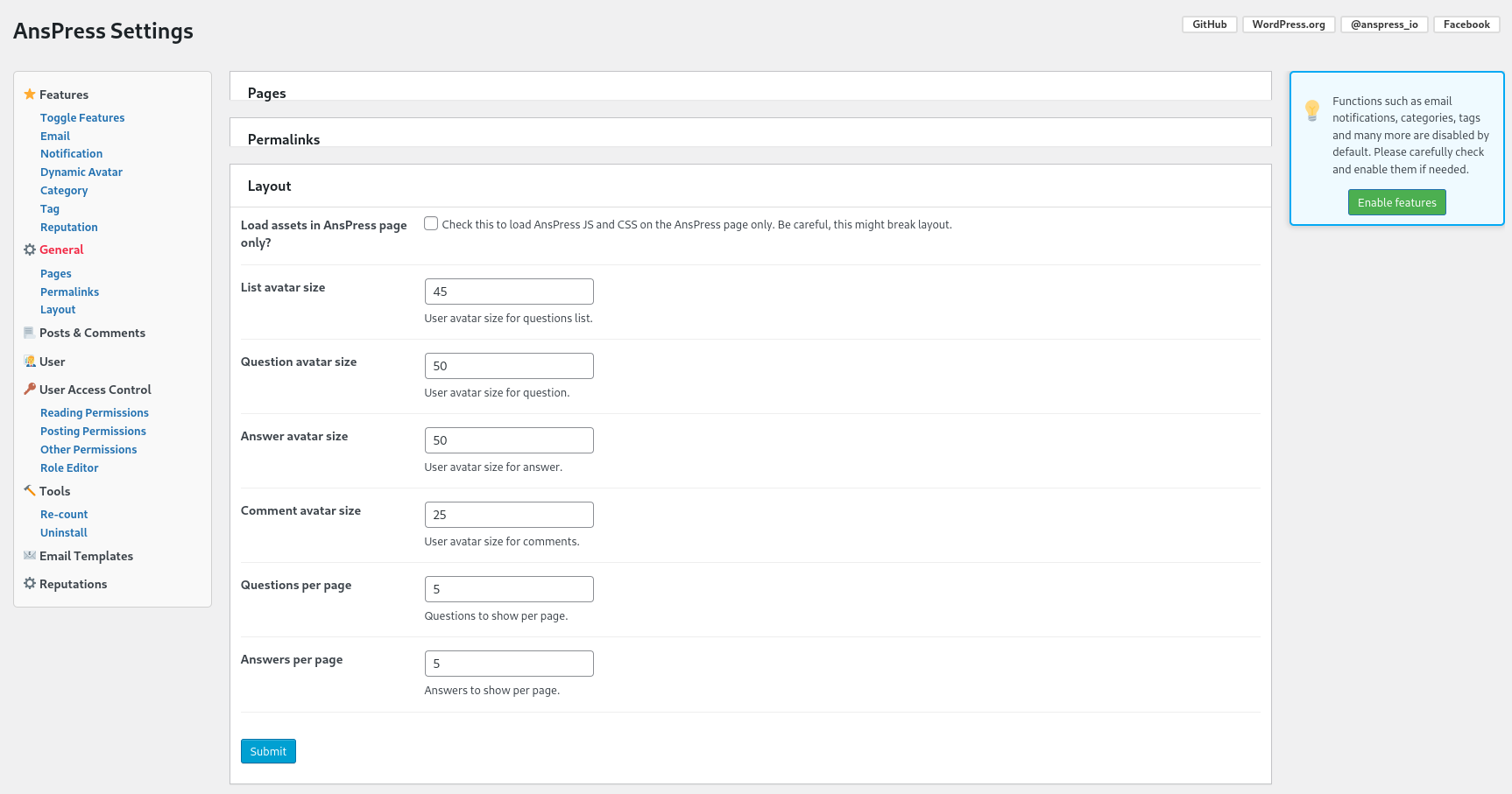 Options Page Closed Options Content Design · Issue #607 · anspress ...