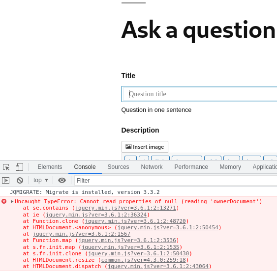Uncaught TypeError: Cannot read properties of null (reading 'ownerDocument') · Issue #728 ...