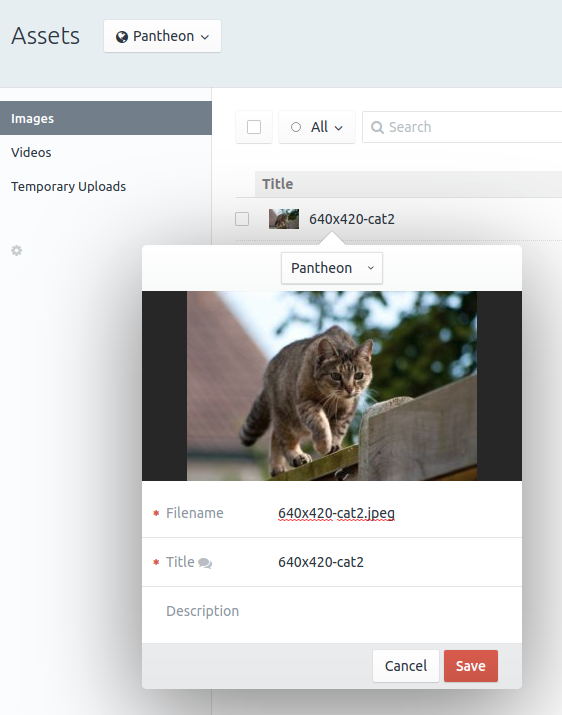 Edit Asset In Modal View On Entry Always Show Default Upload Location Volumes Field Layout
