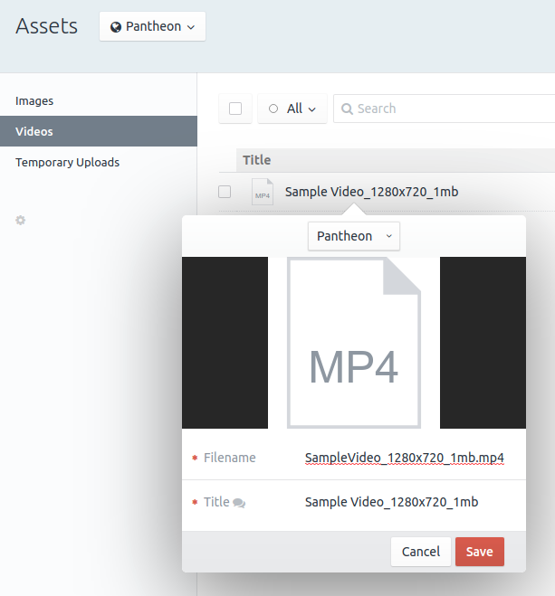 Edit asset in modal view on entry always show Default Upload Location volumes field layout ...