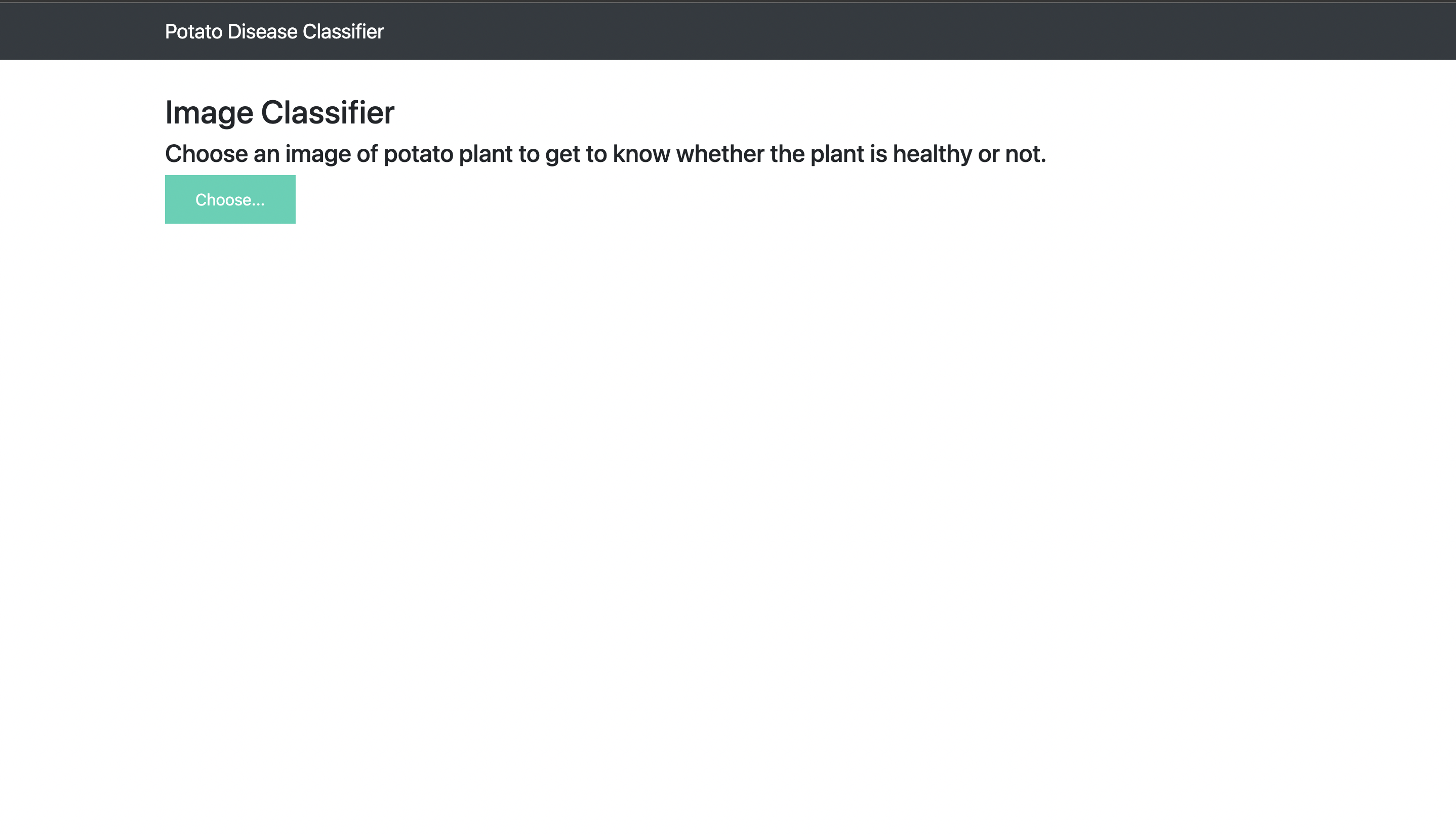 Github Sohil Hub Potato Disease Classification