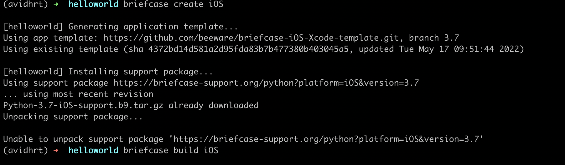 No module named helloworld · Issue #758 · beeware/briefcase · GitHub