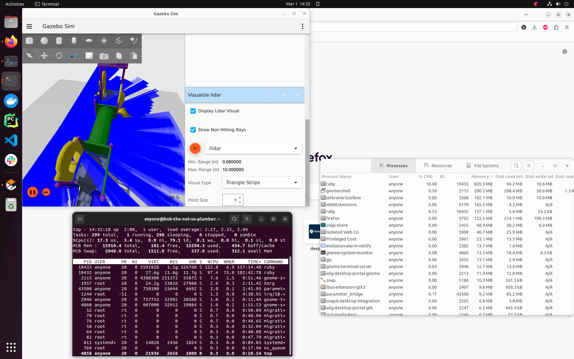 Memory Leak using ros_gz_bridge to convert LaserScan · Issue #366 · gazebosim/ros_gz · GitHub