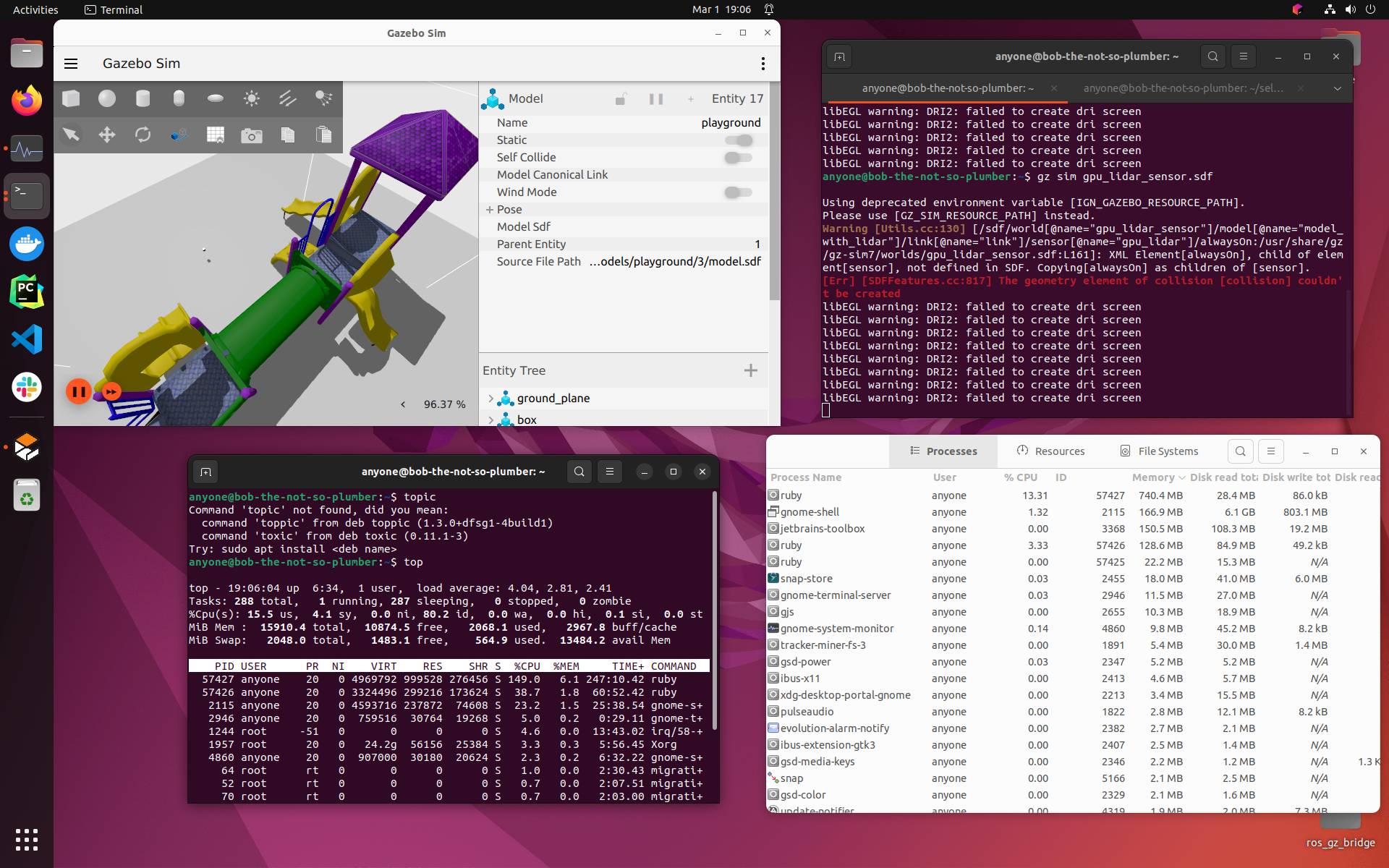 Memory Leak using ros_gz_bridge to convert LaserScan · Issue #366 · gazebosim/ros_gz · GitHub