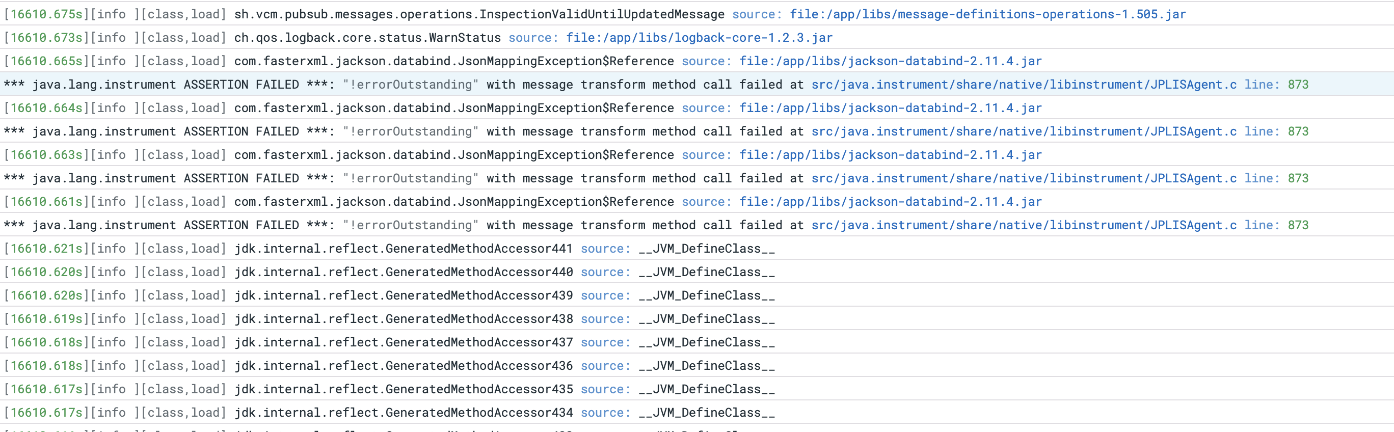 Intermittent *** java.lang.instrument ASSERTION FAILED *** · Issue #2676 · DataDog/dd-trace-java ...