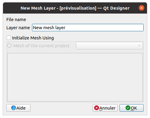 Usability issues with "Create mesh layer" dialog? · Issue #44226 · qgis/QGIS · GitHub