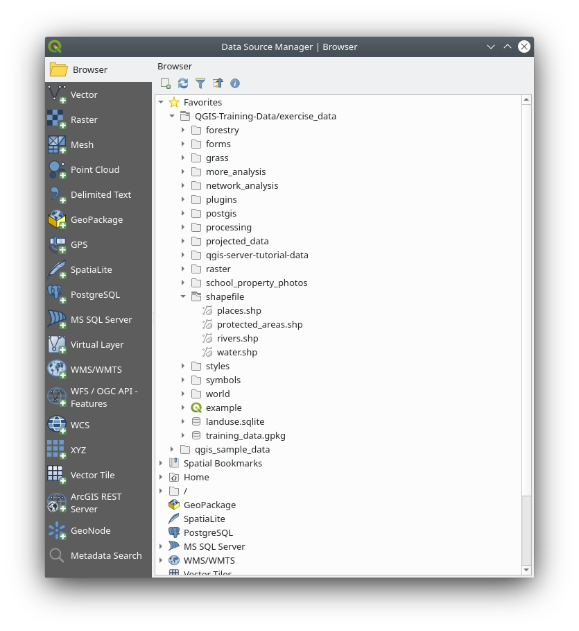 Sample Session Tutorial Should Say How To Close The Data Source Manager · Issue 8324 · Qgis