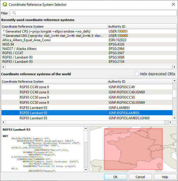 CRS details are not readable in the CRS selector dialog · Issue #31297 ...