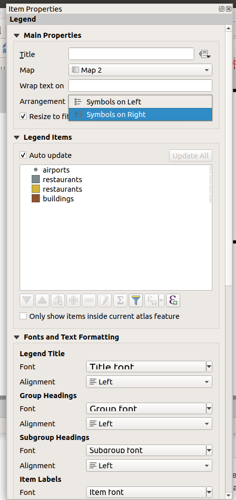 [FEATURE][layouts] Expose choice of arrangement of legends (i.e ...