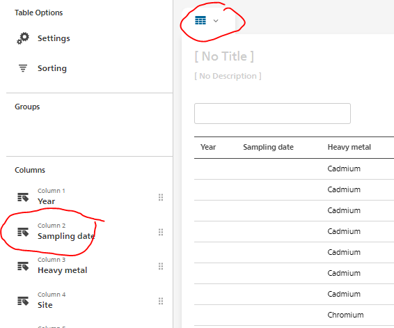 error when selecting the "Sampling date" dimension (Dataset Heavy Metal...) · Issue #546 ...