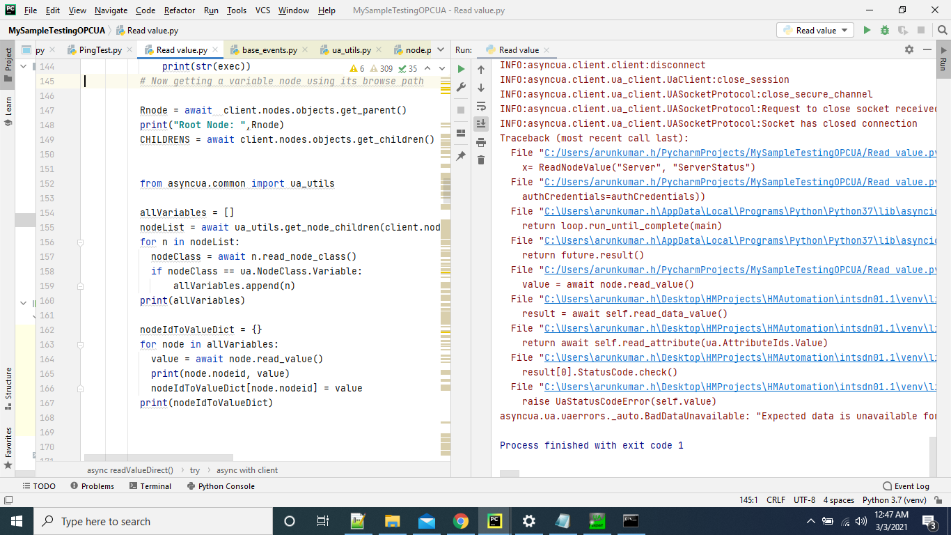 Unable to read all Child nodes and Sub-Child nodes variable data at one ...