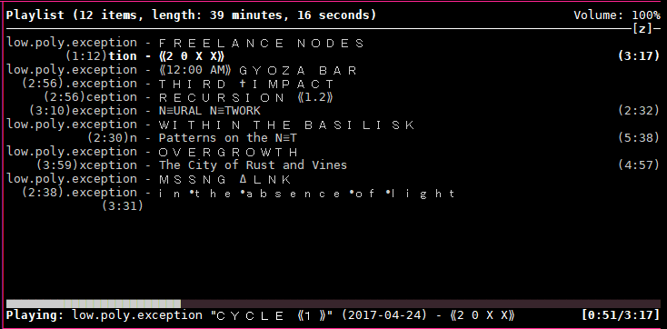 Ncmpcpp doesn't deal well with full width characters. · Issue #1211 · termux/termux-packages ...