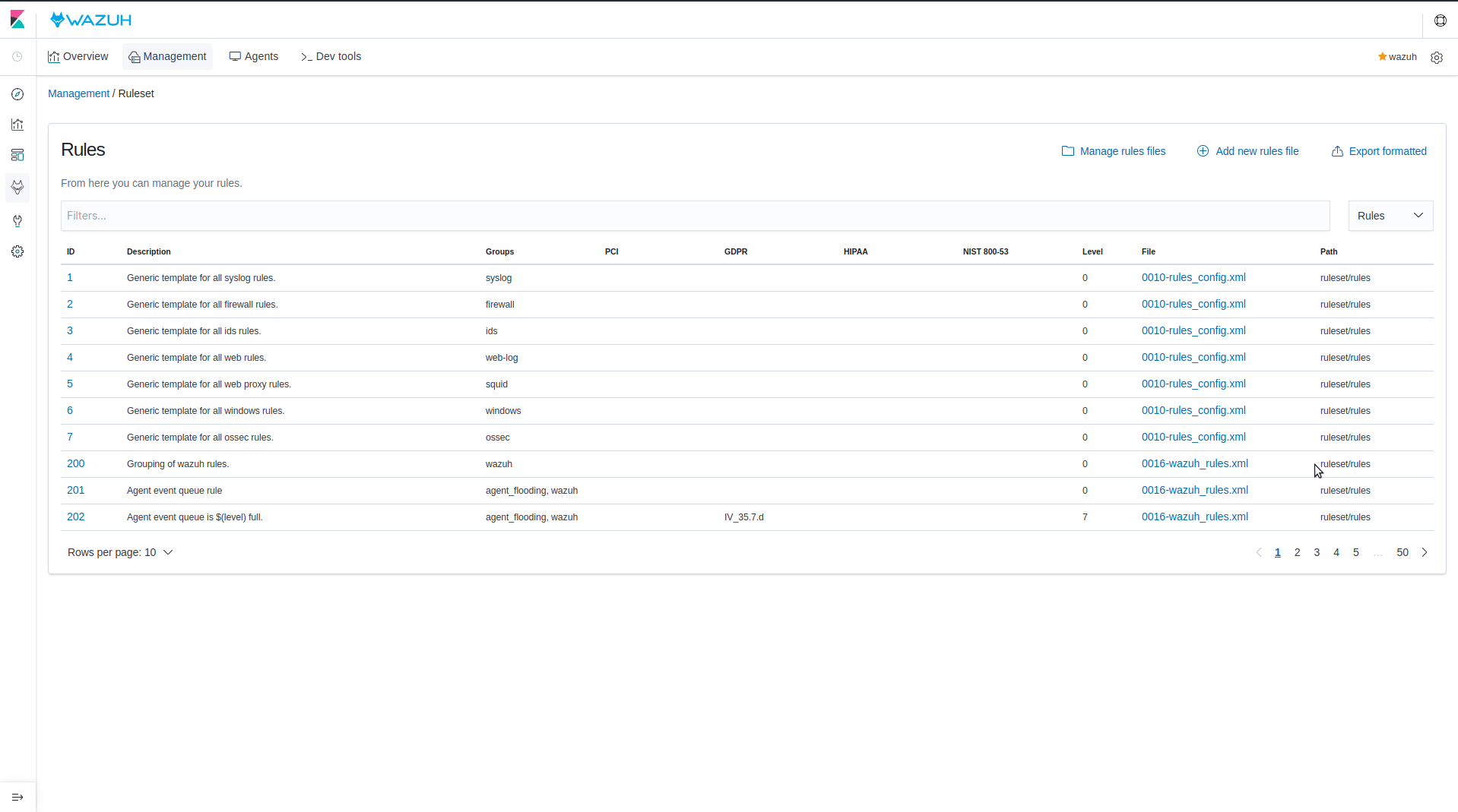 Redesign tables using react EuiTables · Issue #1829 · wazuh/wazuh-dashboard-plugins · GitHub