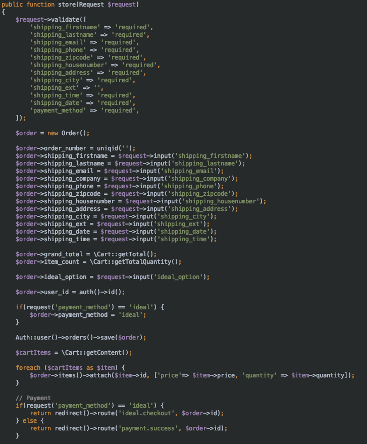 Not getting into the webhook/500 · Issue #166 · mollie/laravel-mollie · GitHub