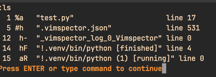 Virtual env `bin/python` buffer remains open after `:VimspectorReset` · Issue #795 ...