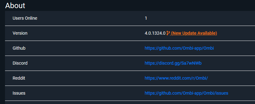 New Update Feature · Issue #4140 · Ombi-app/Ombi · GitHub