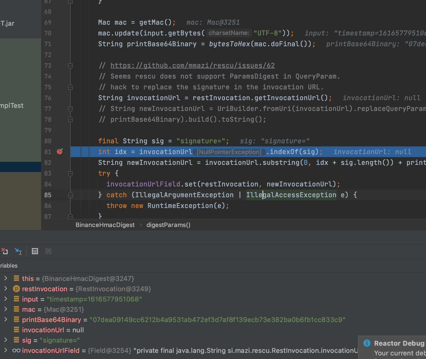 Binance invocationUrl is null · Issue #3987 · knowm/XChange · GitHub
