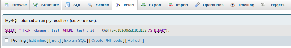 Edit/Copy/Delete links do not work with non-utf8 TEXT primary key · Issue #16777 · phpmyadmin ...