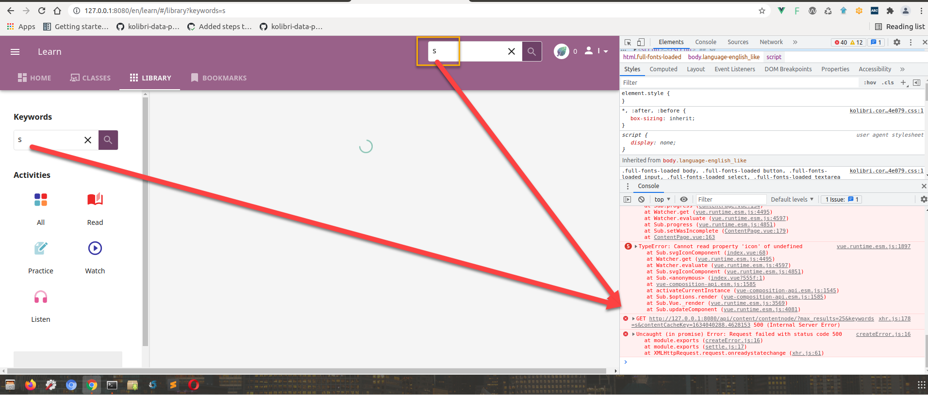 Keyword Search Searching By A Single Letter Causes A 500 Error · Issue 8493