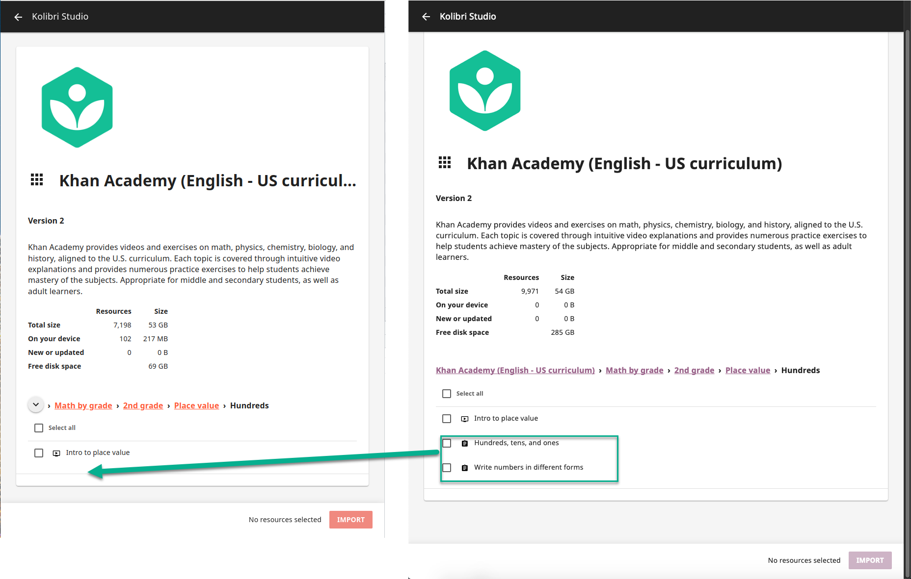 Kolibri VF - Cannot import and see exercises · Issue #9204 · learningequality/kolibri · GitHub