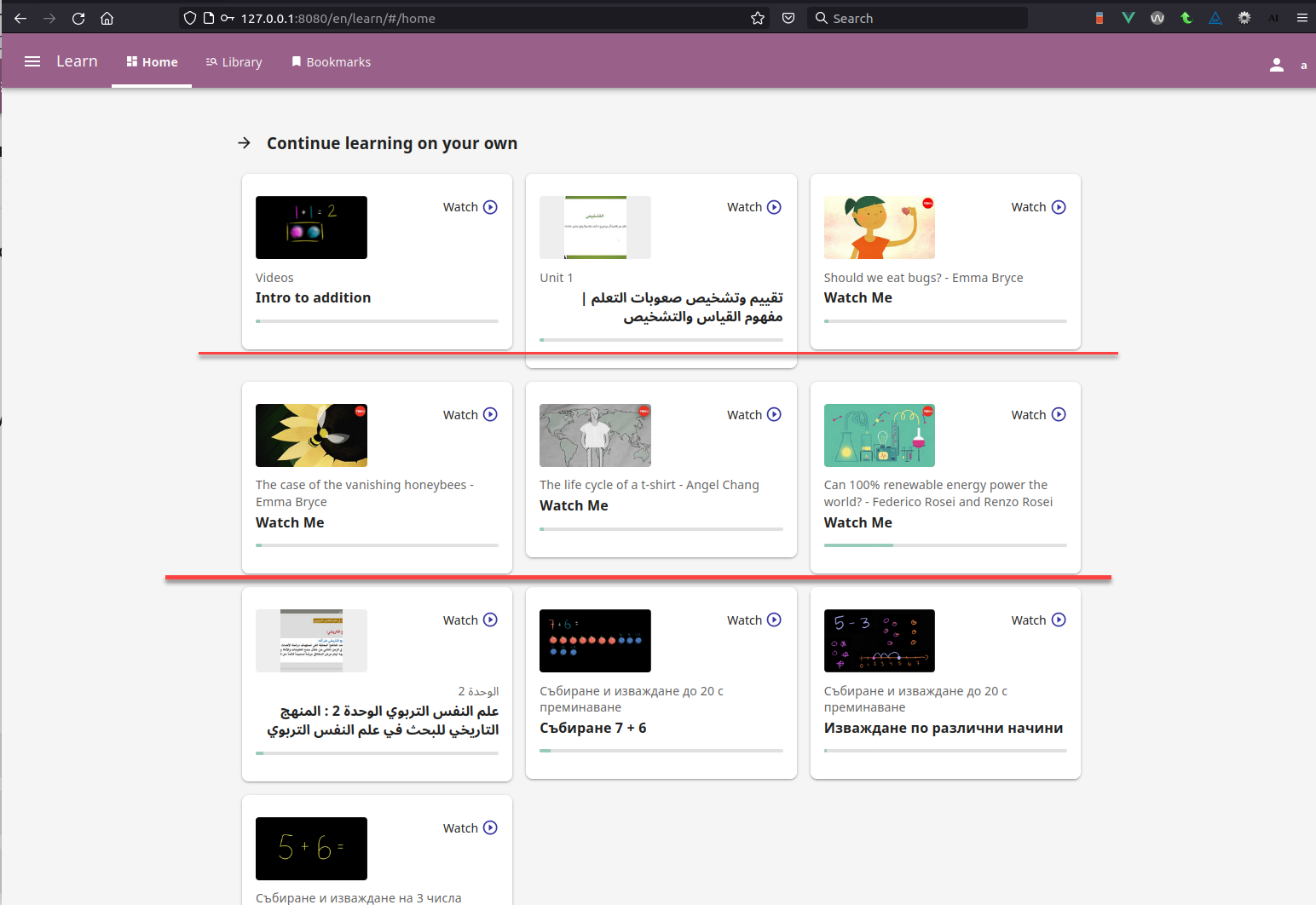 Regressions on Learn UI · Issue #9726 · learningequality/kolibri · GitHub