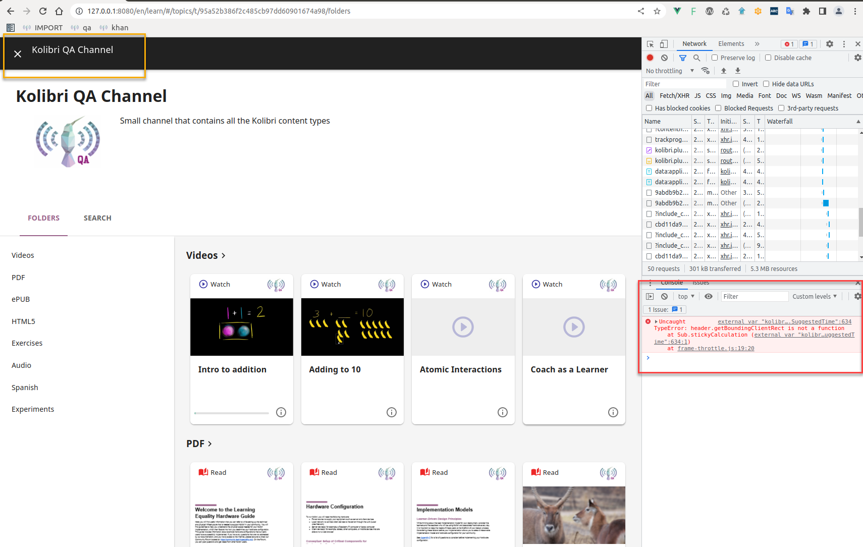 Regressions on Learn UI · Issue #9726 · learningequality/kolibri · GitHub