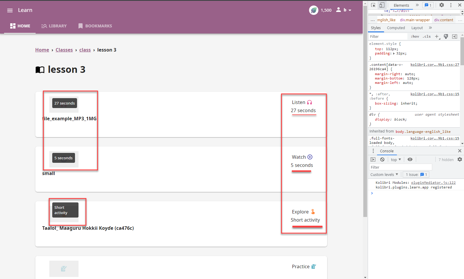 Home > Lesson - Incorrectly displayed duration labels · Issue #9826 · learningequality/kolibri ...