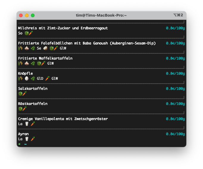 GitHub - tgymnich/mensa: 🍔 Mensa menu in curl
