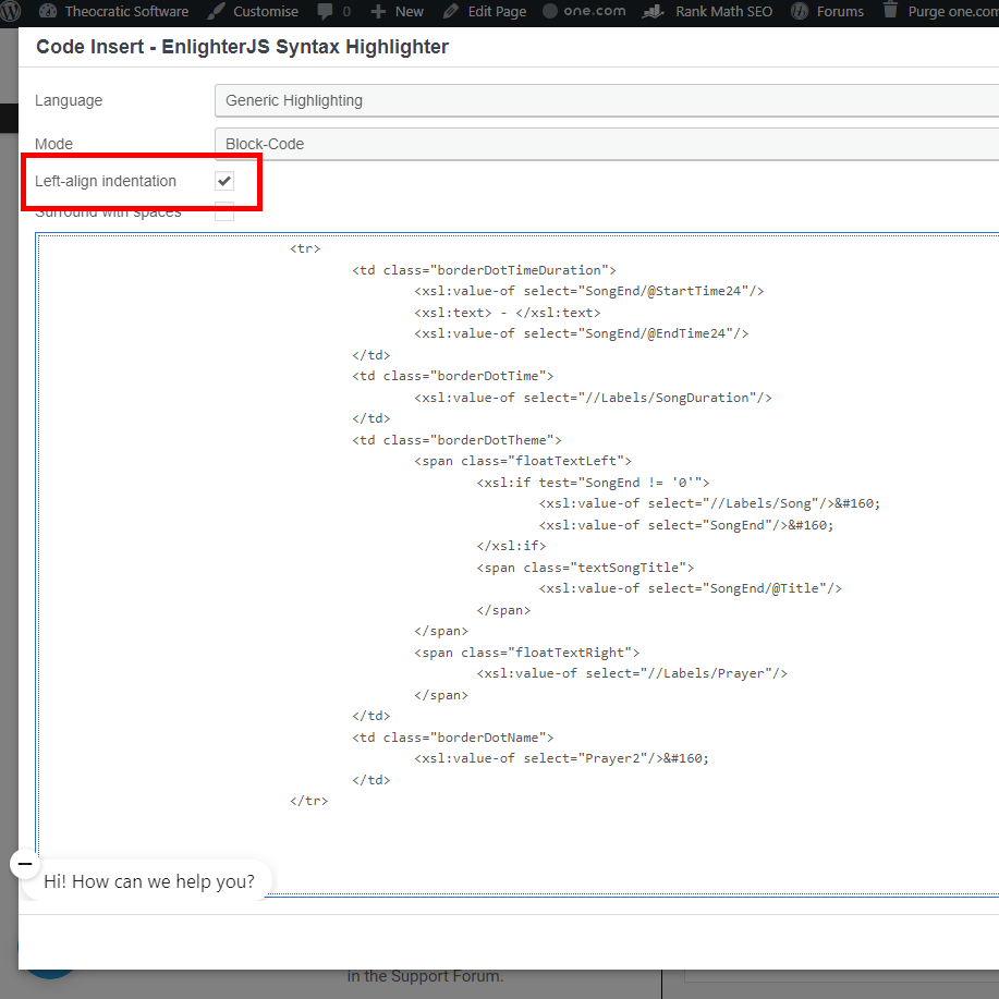 Stripping the left indenting · Issue #187 · EnlighterJS/EnlighterJS · GitHub