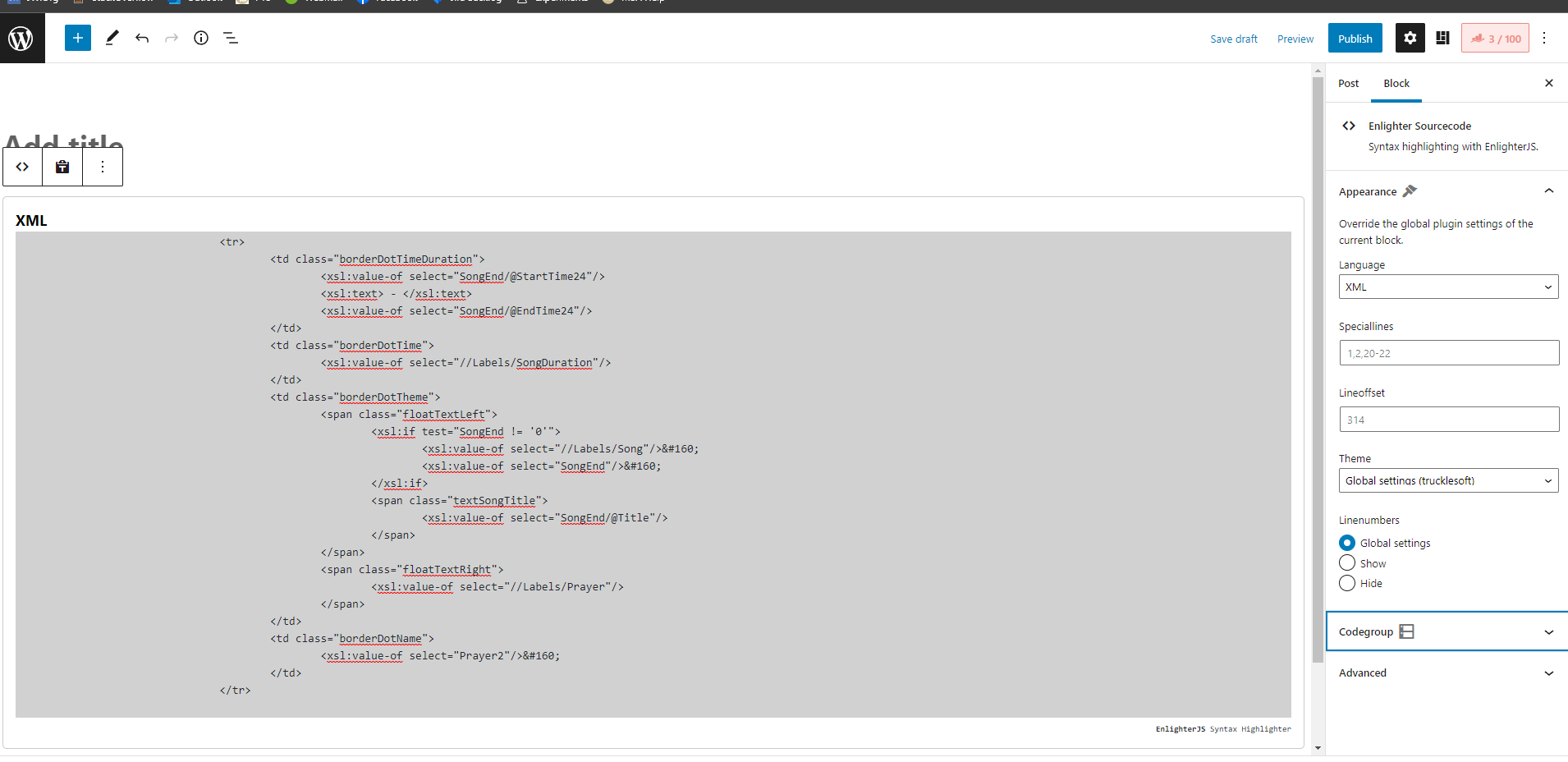 Stripping the left indenting · Issue #187 · EnlighterJS/EnlighterJS · GitHub