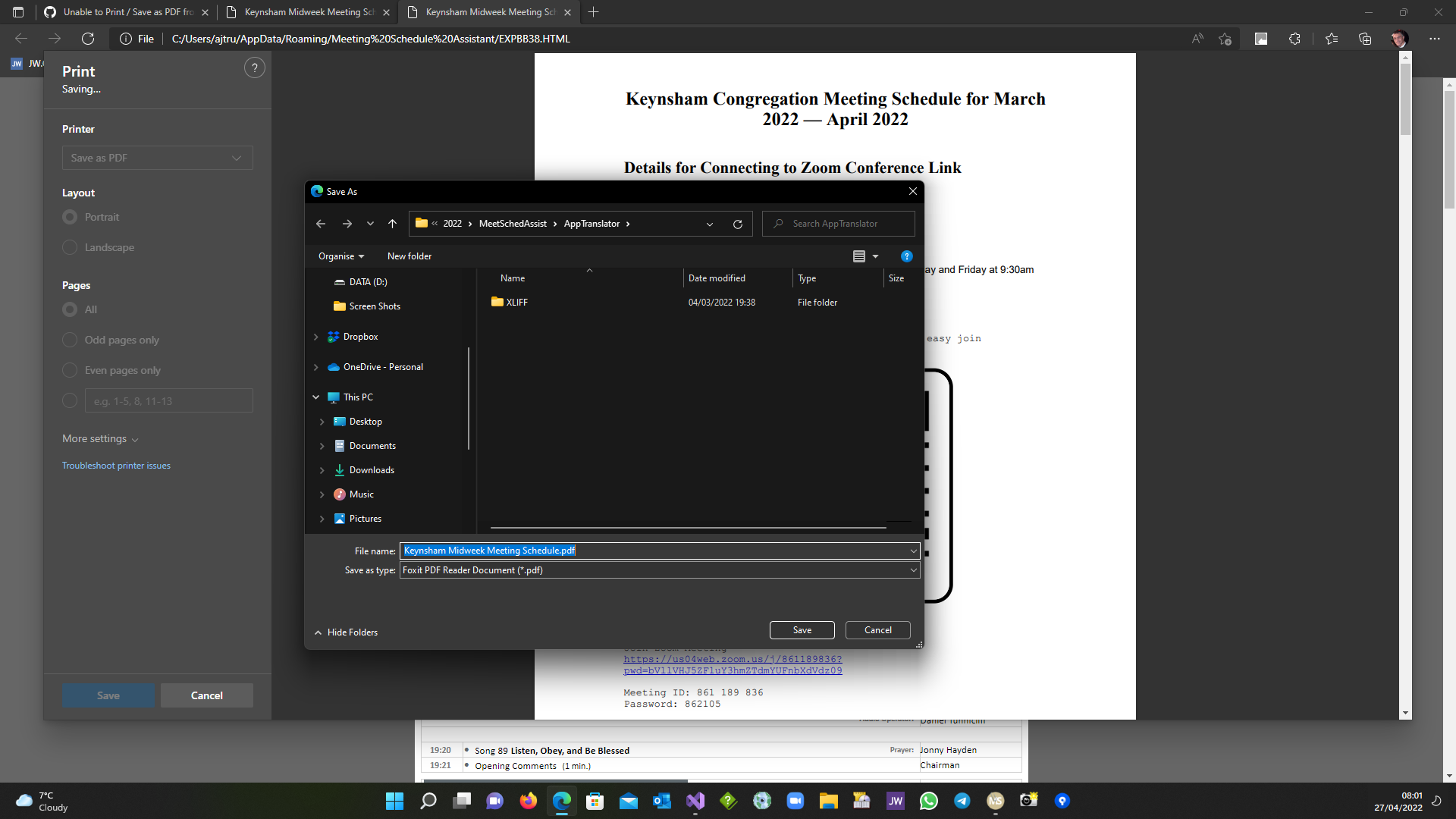 Unable to Print / Save as PDF from Print Dialog w/ elevated rights ...