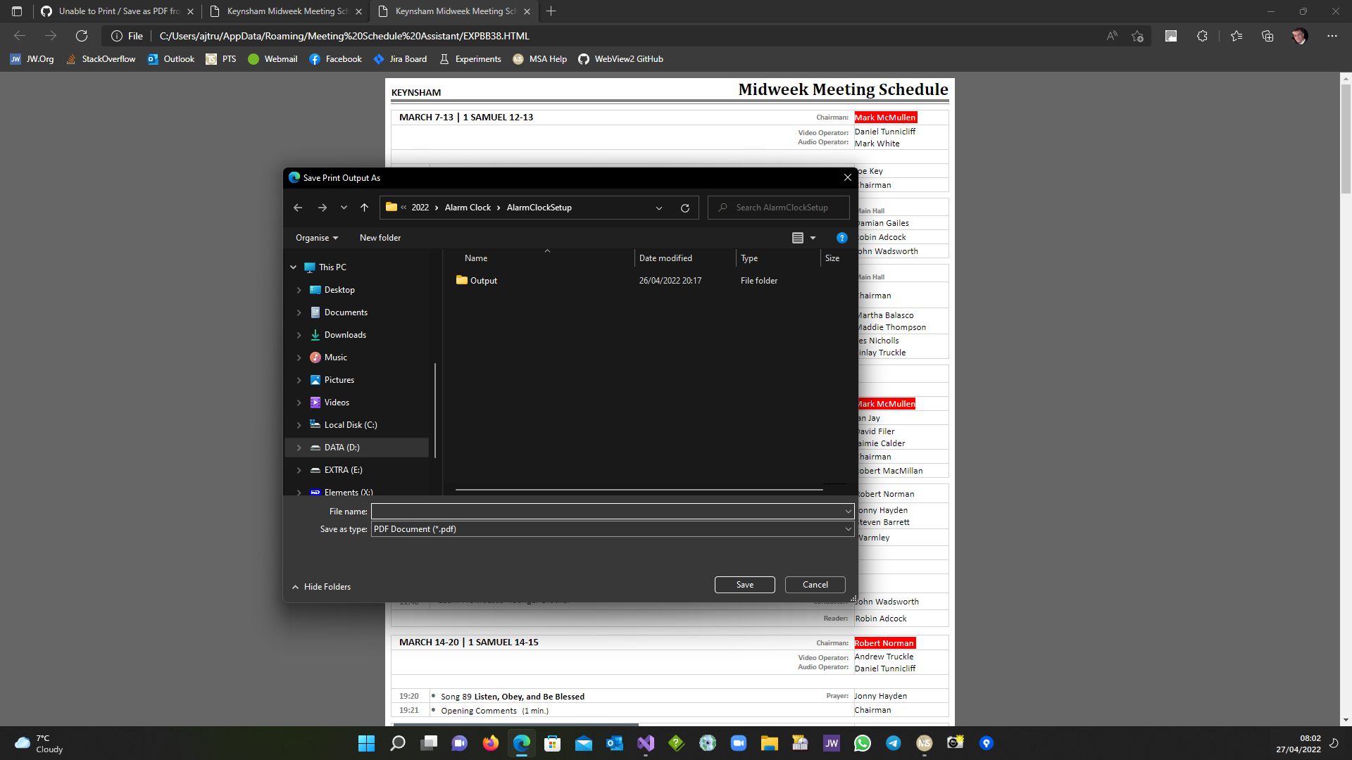 Unable to Print / Save as PDF from Print Dialog w/ elevated rights ...
