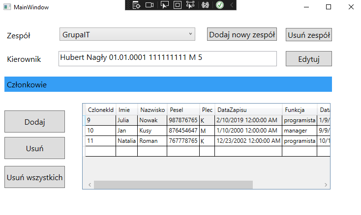 GitHub - tomciolev/WPF-Zespoly-DB