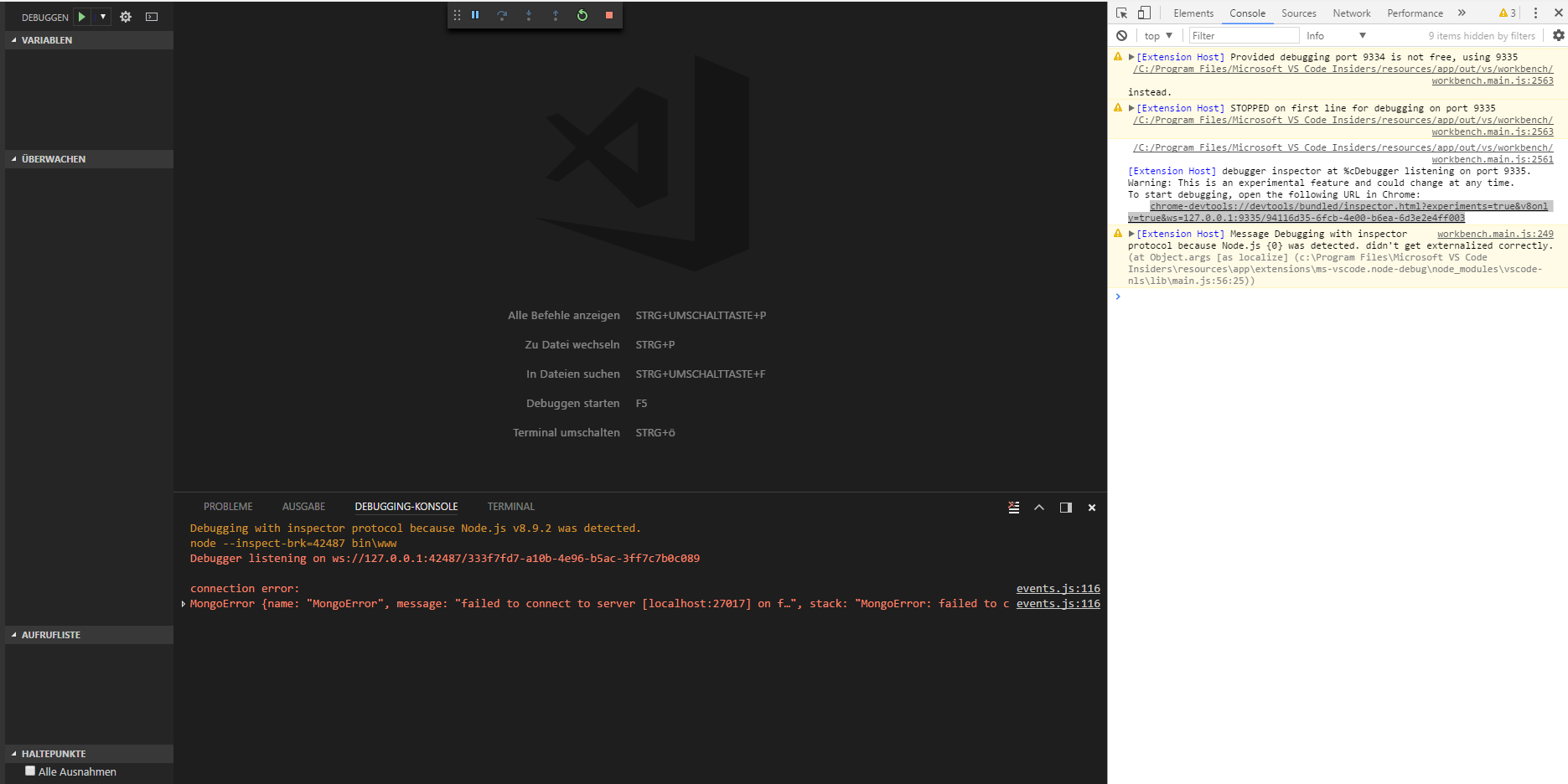 Crash Code 3221225477 on starting Nodejs project · Issue #39818 ...