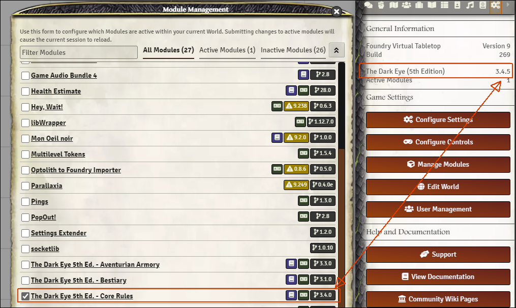 TDE5e Core Rules displays wrong version number in Module Management · Issue #1079 · Plushtoast ...