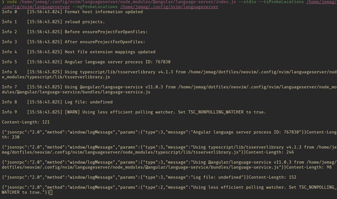 angularls cmd not replaced or not executable · Issue #537 · neovim/nvim-lspconfig · GitHub