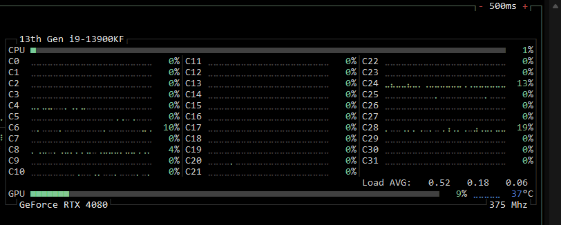 [BUG] No Temp or GHz reading on Intel CPU · Issue #30 · aristocratos/btop4win · GitHub