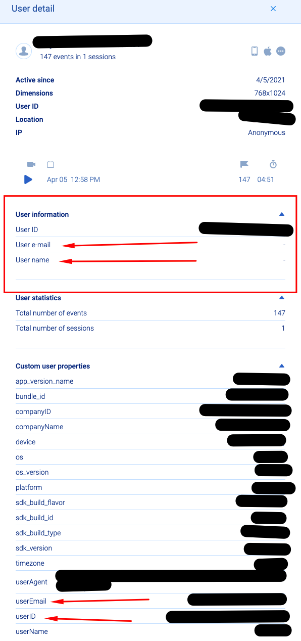 Cannot setup User e-mail user property · Issue #74 · smartlook/smartlook-mobile-issue-tracker ...