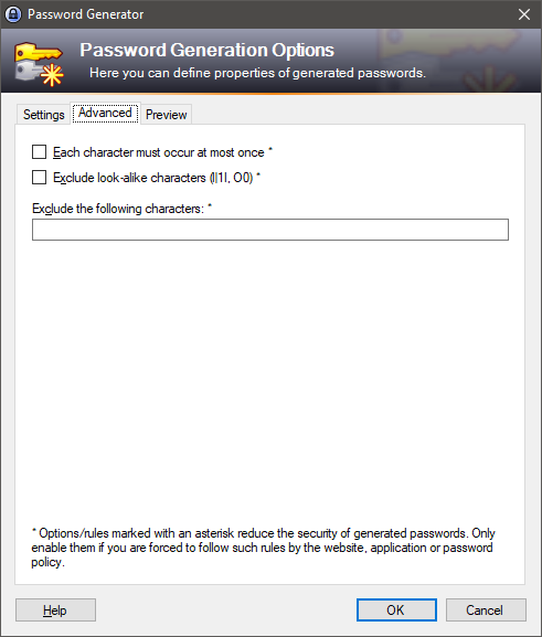 Exclude characters · Issue #9 · prjseal/PasswordGenerator · GitHub