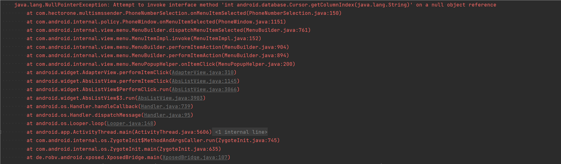 Bugs that cause logcat errors and even app crashes · Issue #1 · majestyhao/com.hectorone ...