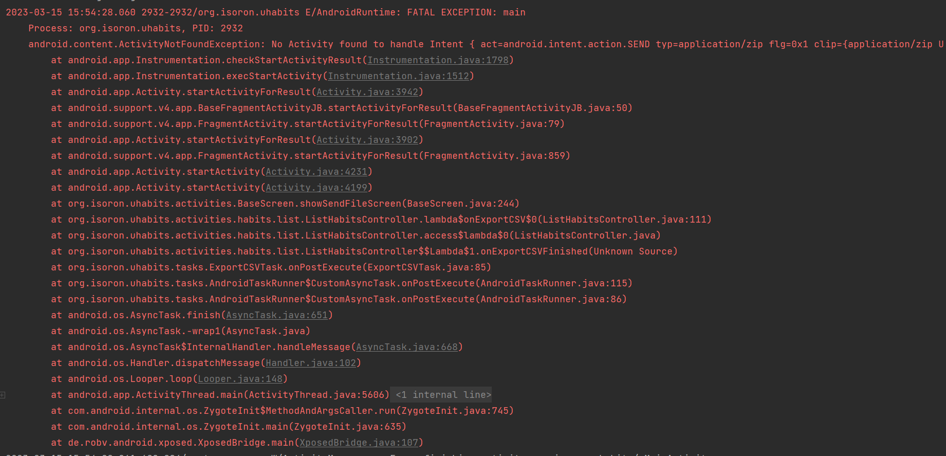 Bugs found in version 1.7.0 that cause logcat errors and even app crashes · Issue #1664 · iSoron ...