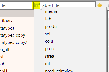Add option to remember database and table filters between sessions. · Issue #1514 · HeidiSQL ...