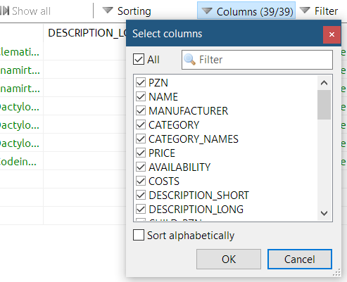 Option to export only selected column(s) from result set · Issue #1360 · HeidiSQL/HeidiSQL · GitHub