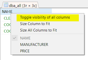 Option to export only selected column(s) from result set · Issue #1360 ...