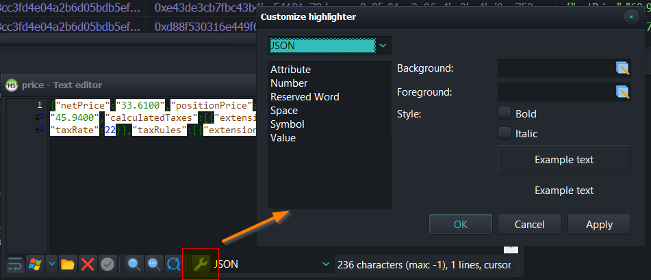 Text Editor: json text not readable on dark theme · Issue #1659 · HeidiSQL/HeidiSQL · GitHub