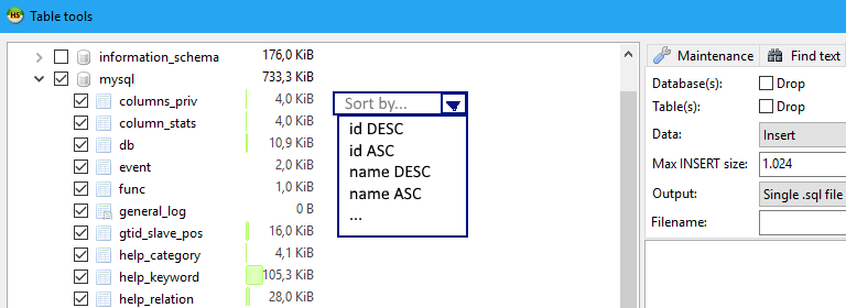 SQL Export - add row limit option · Issue #341 · HeidiSQL/HeidiSQL · GitHub
